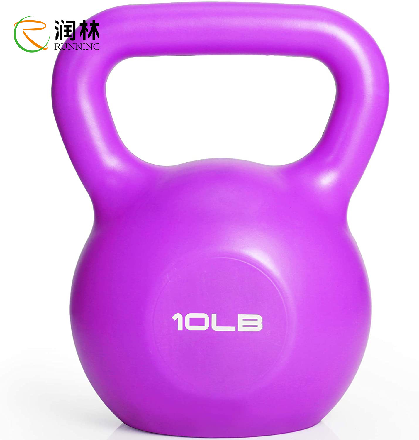Purple Full Body Building Strength Training Kettlebell 10 Lbs 15 Lbs 20 Lbs
